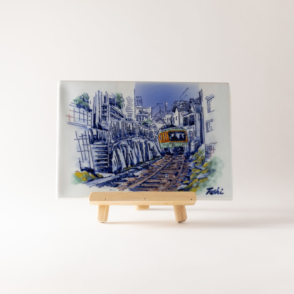 "Manhattan" Tile Art (Ceramic Board painting)